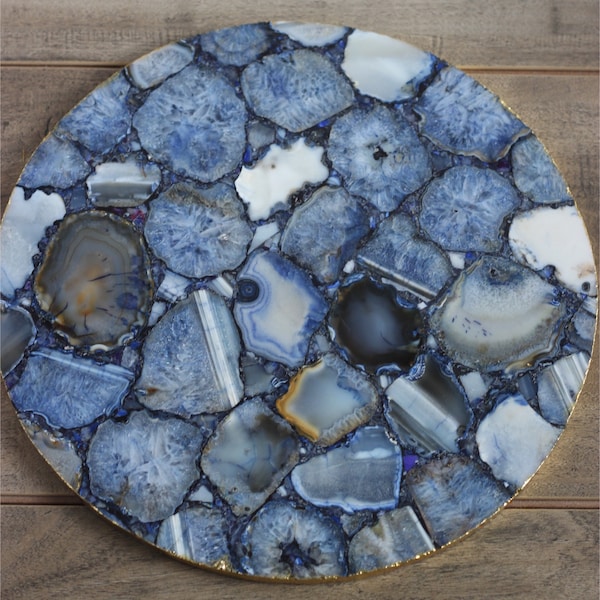 Blue Agate Platter - Etsy