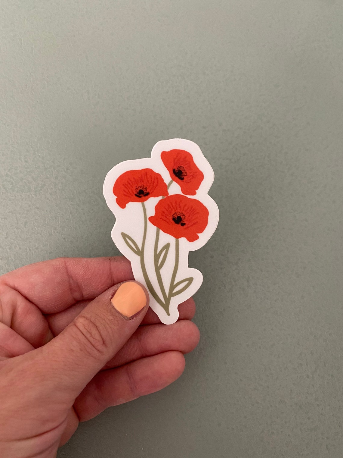 Poppy Sticker - Etsy