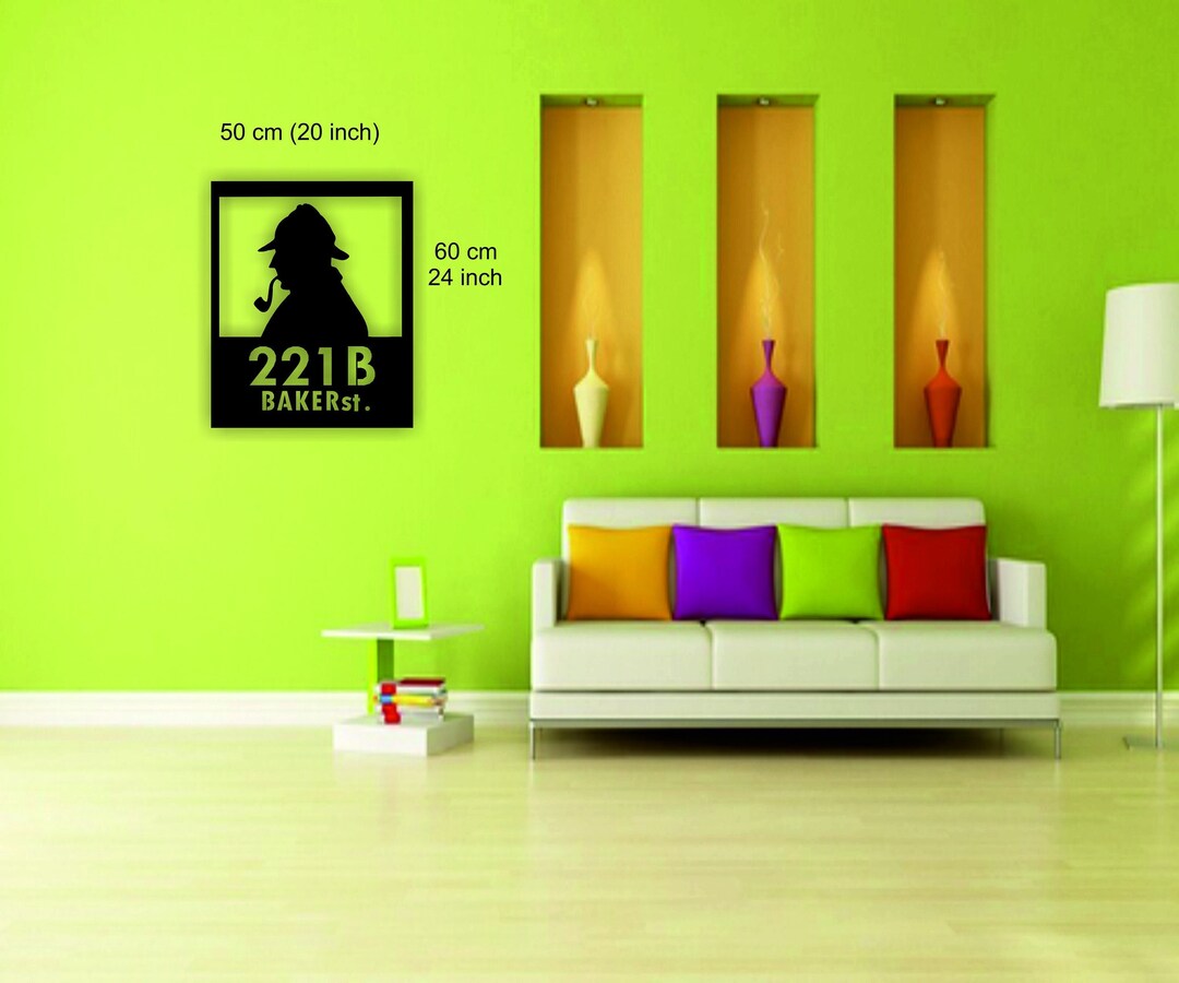 Metal Wall Decor,sherlock Holmes,s.arthur Conan Doyle,baker St. Dr ...