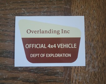 Overlanding Decal - Etsy