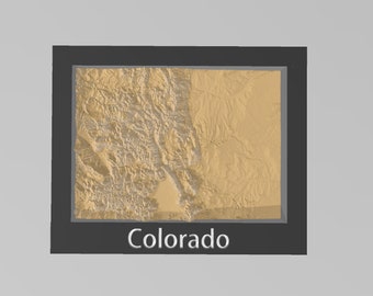 Wooden Map of Colorado - Etsy