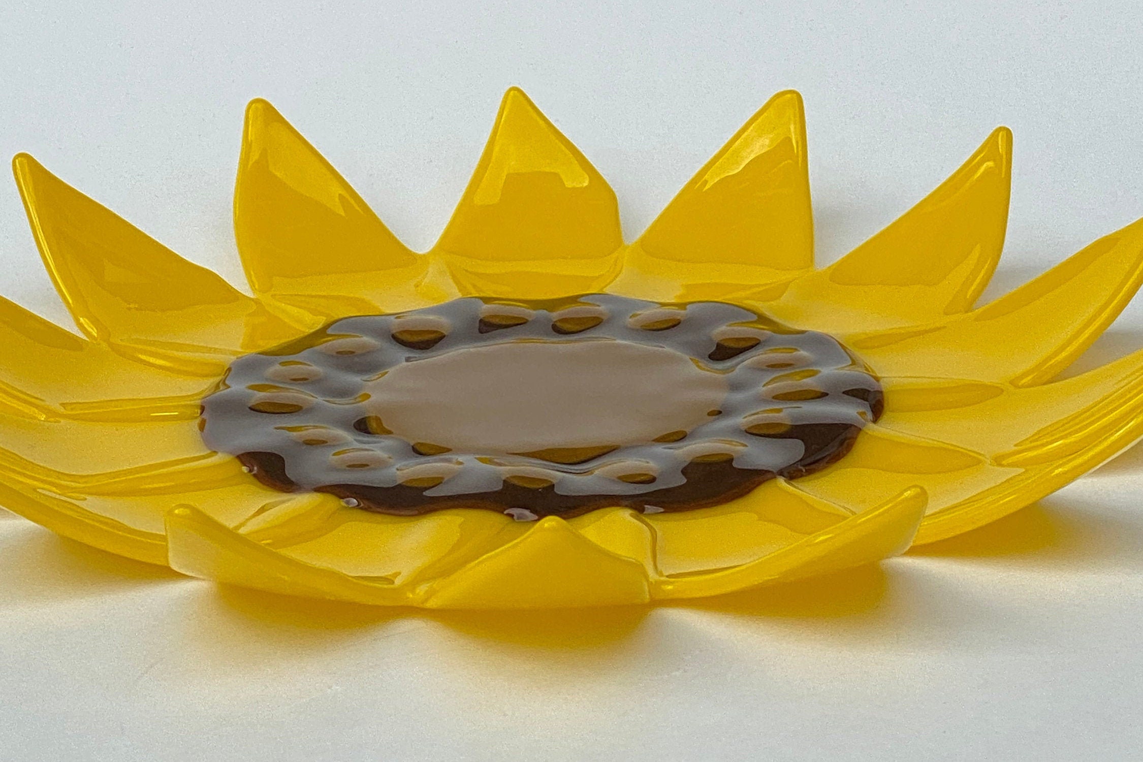 Handmade 11 inch Diameter Decorative Sunflower Shaped Plate in | Etsy