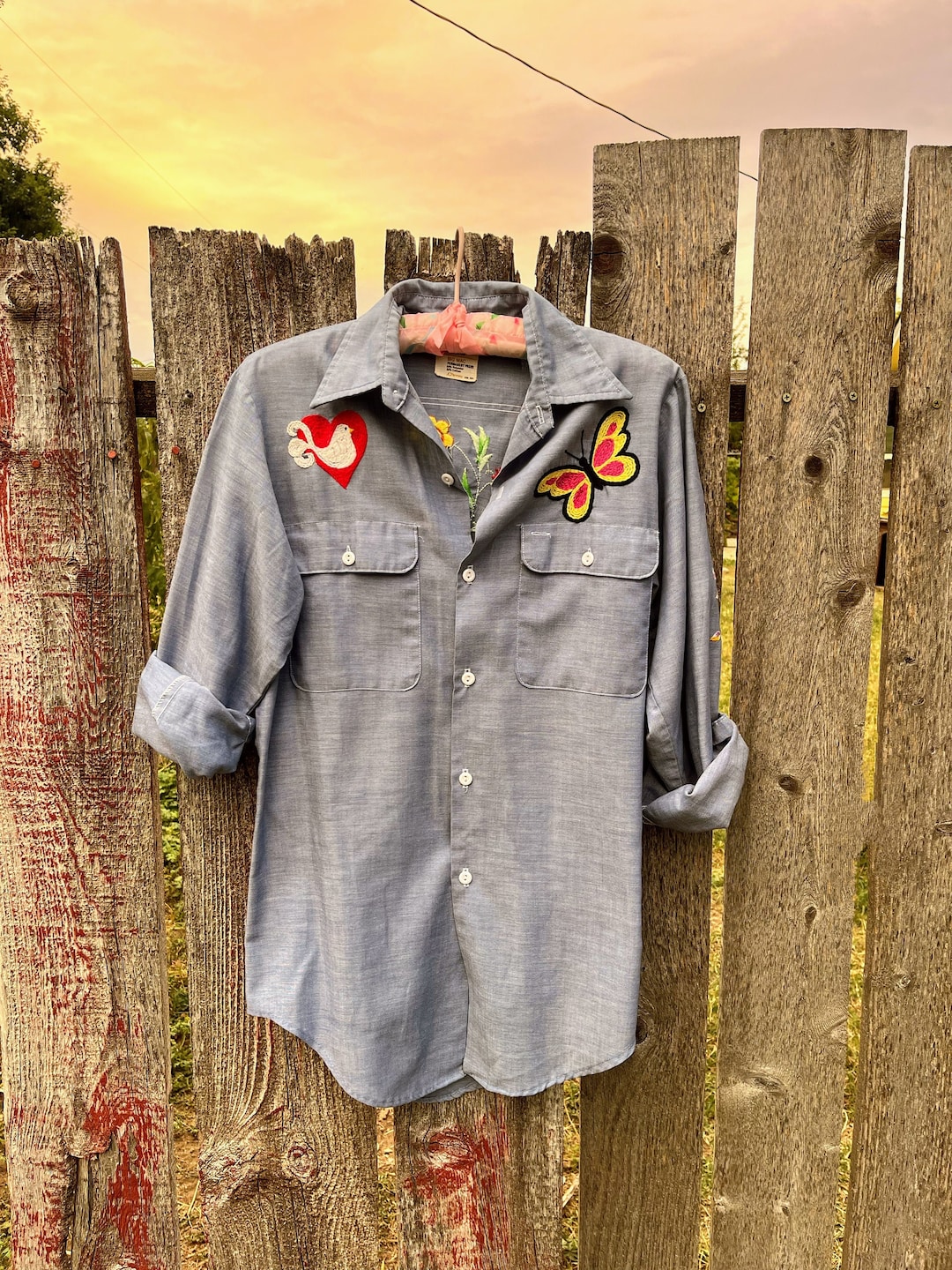 Vintage JC Penney 70s Big Mac Button Up - Etsy