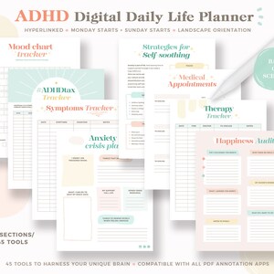Adhd Digital Planner/ Adults Adhd Planner/ Digital Adhd - Etsy