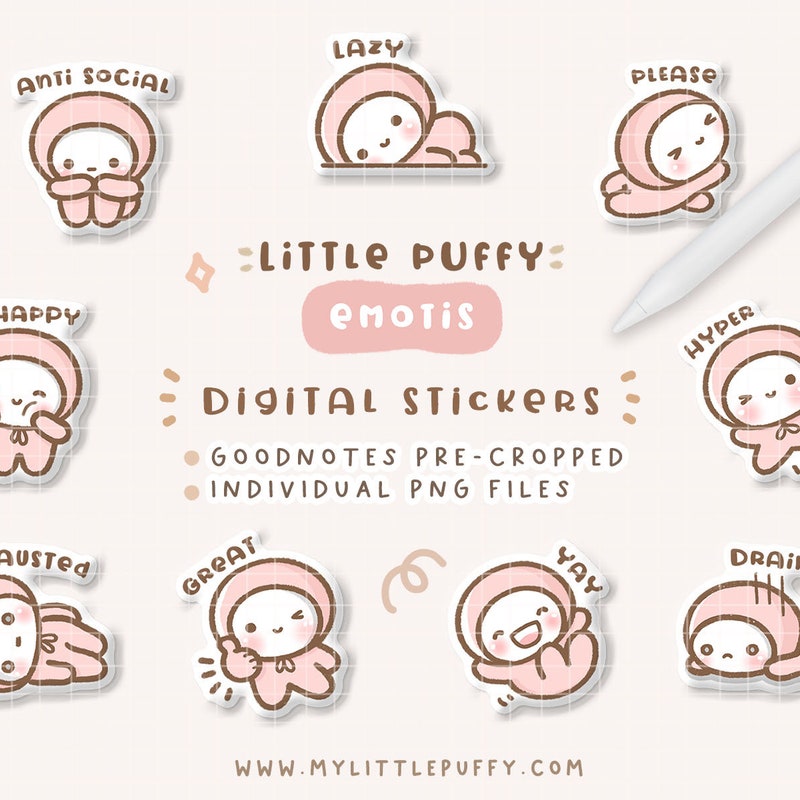 Mood Kawaii Sticker Icon - Etsy