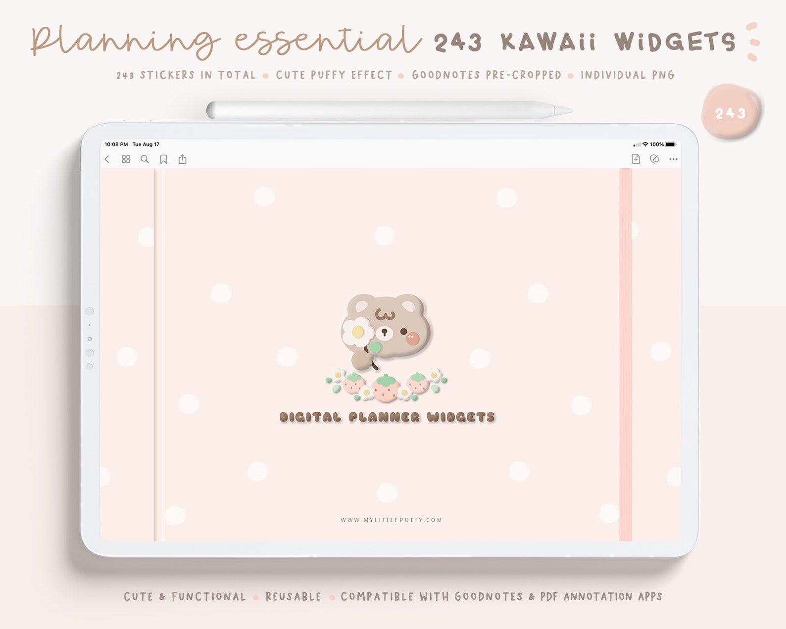 Cute Digital Widgets/ Cute Digital Planner Stickers/ Cute - Etsy
