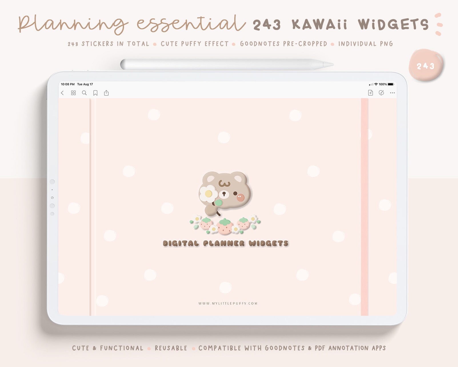 Cute Digital Widgets/ Cute Digital Planner Stickers/ Cute - Etsy