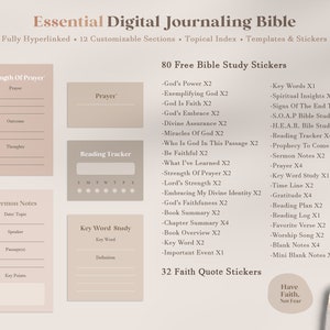 Digital Bible Journal/ Digital Study Bible/ Digital Bible Study Journal ...