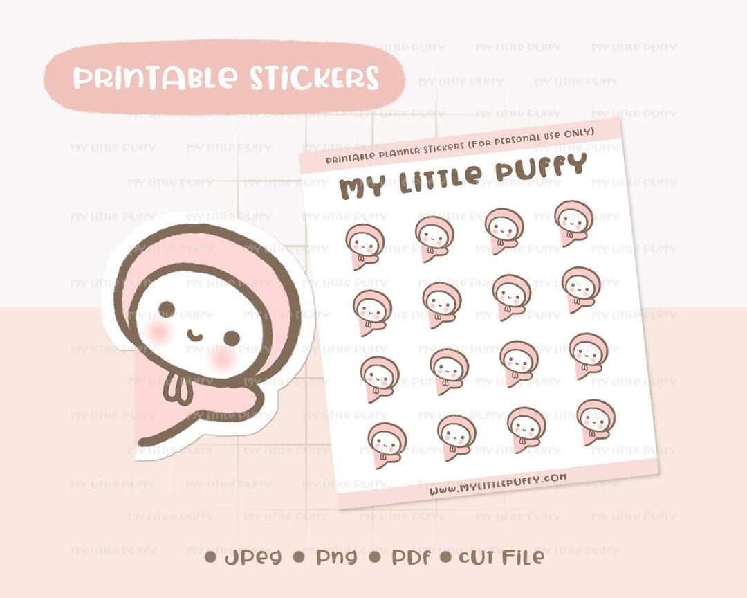 Cute Peekaboo Printable Planner Sticker/ Peekaboo Planner Sticker/ My ...