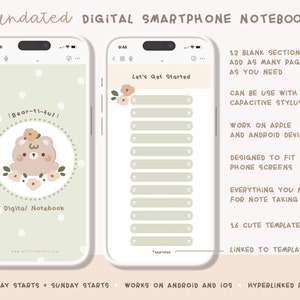 Cute Digital Notebook/ iPhone Digital Notebook/ Digital Pocket Notebook ...