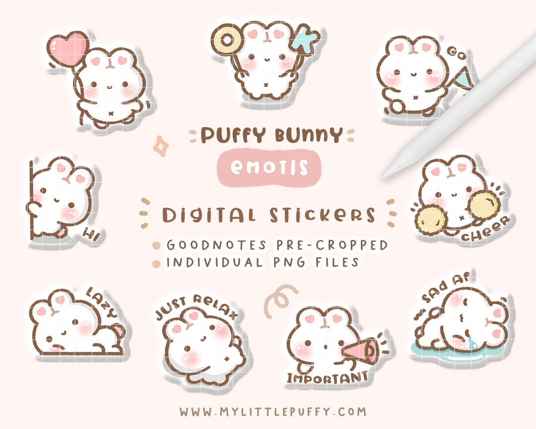 Cute Digital Planner Stickers/ Cute Digital Stickers/ Cute Goodnotes ...