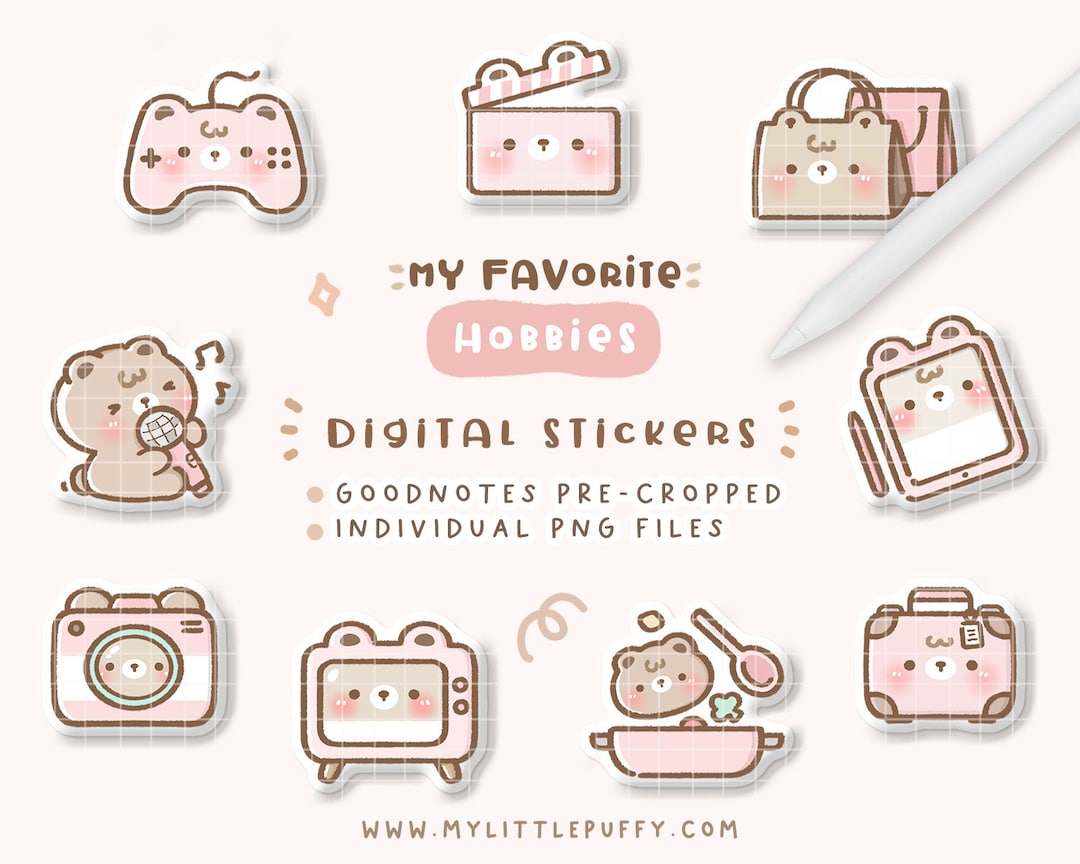 Cute Digital Planner Stickers/ Kawaii Digital Stickers/ Digital Journal ...