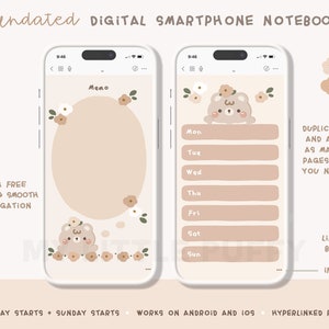 Cute Digital Notebook/ iPhone Digital Notebook/ Digital Pocket Notebook ...