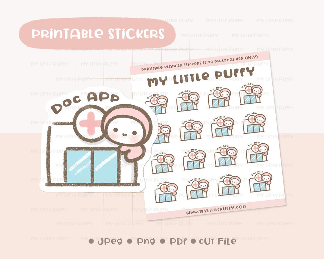 Doctor's Appointment Printable Planner Sticker/ Reminder Planner ...