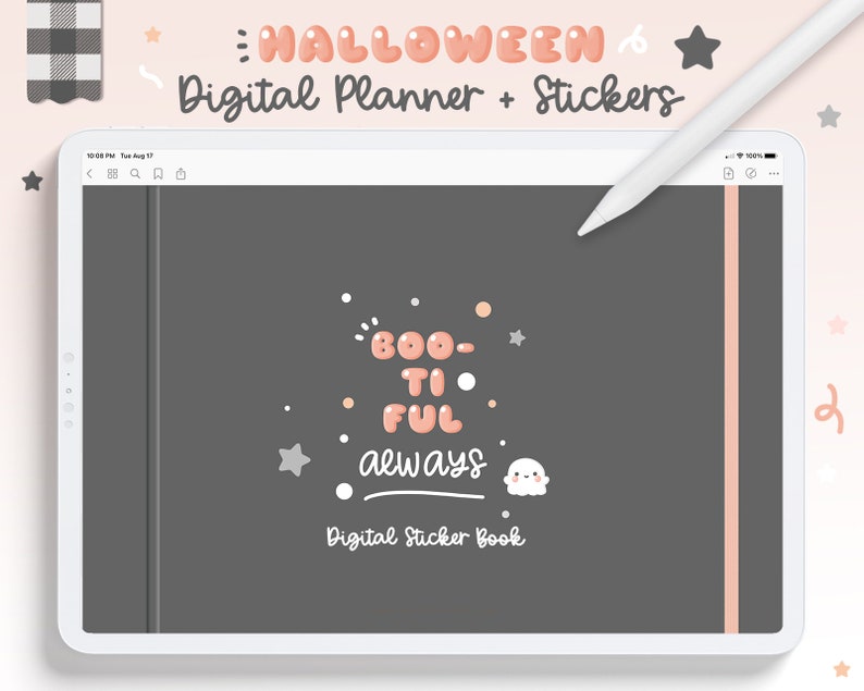 Kawaii Halloween Digital Stickers/ Cute Halloween Digital - Etsy