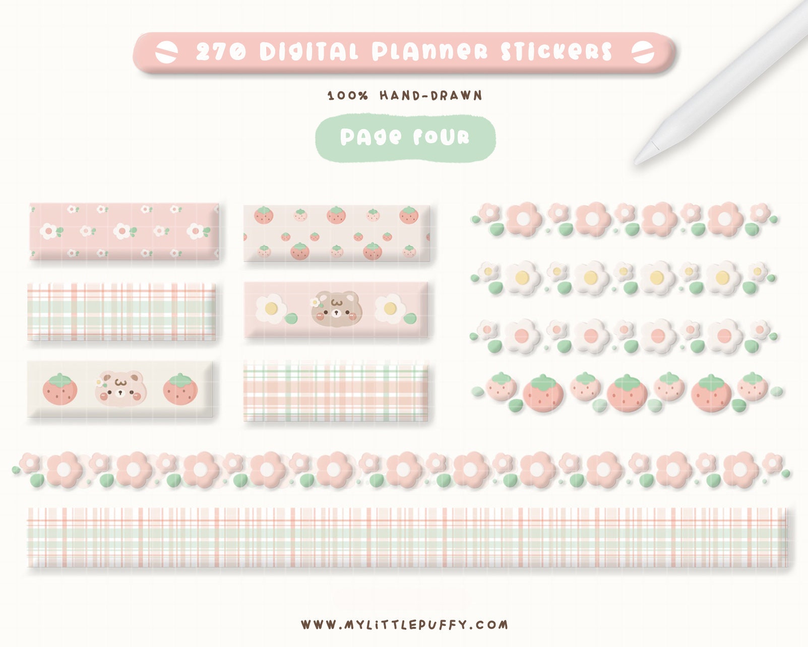 Cute Digital Planner Stickers for Goodnotes Planner/ Goodnotes Digital ...