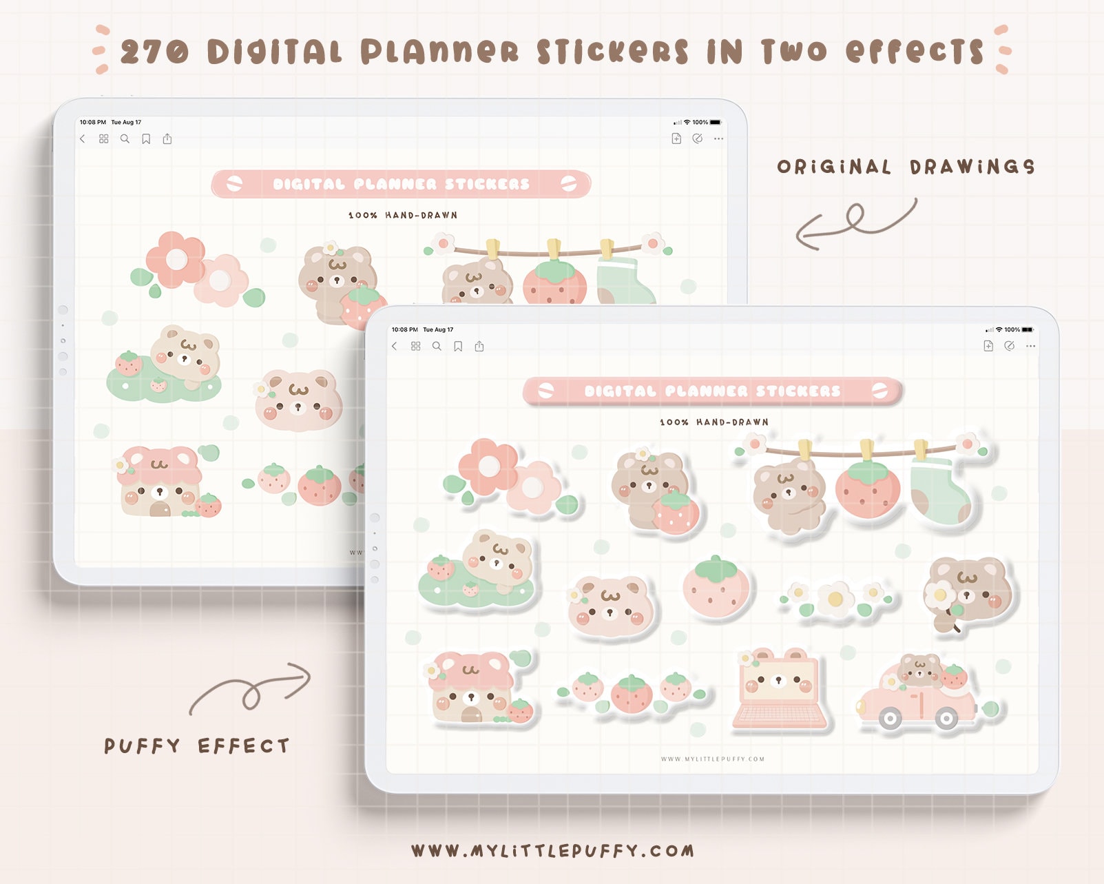 Cute Digital Planner Stickers for Goodnotes Planner/ Goodnotes Digital ...