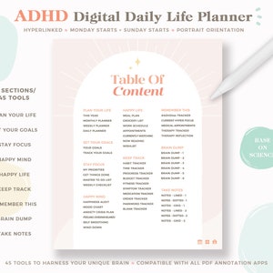 Adhd Digital Planner/ Adults Adhd Planner/ Digital Adhd Planner/ Adults ...