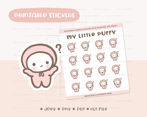 Cute Confuse Printable Planner Sticker/ Confuse Planner - Etsy