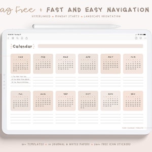 Undated Weekly Digital Planner/ Update Digital Life Planner/ Digital ...