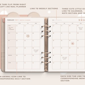 Cute Undated Digital Planner/ Realistic Digital Planner/ Undated ...