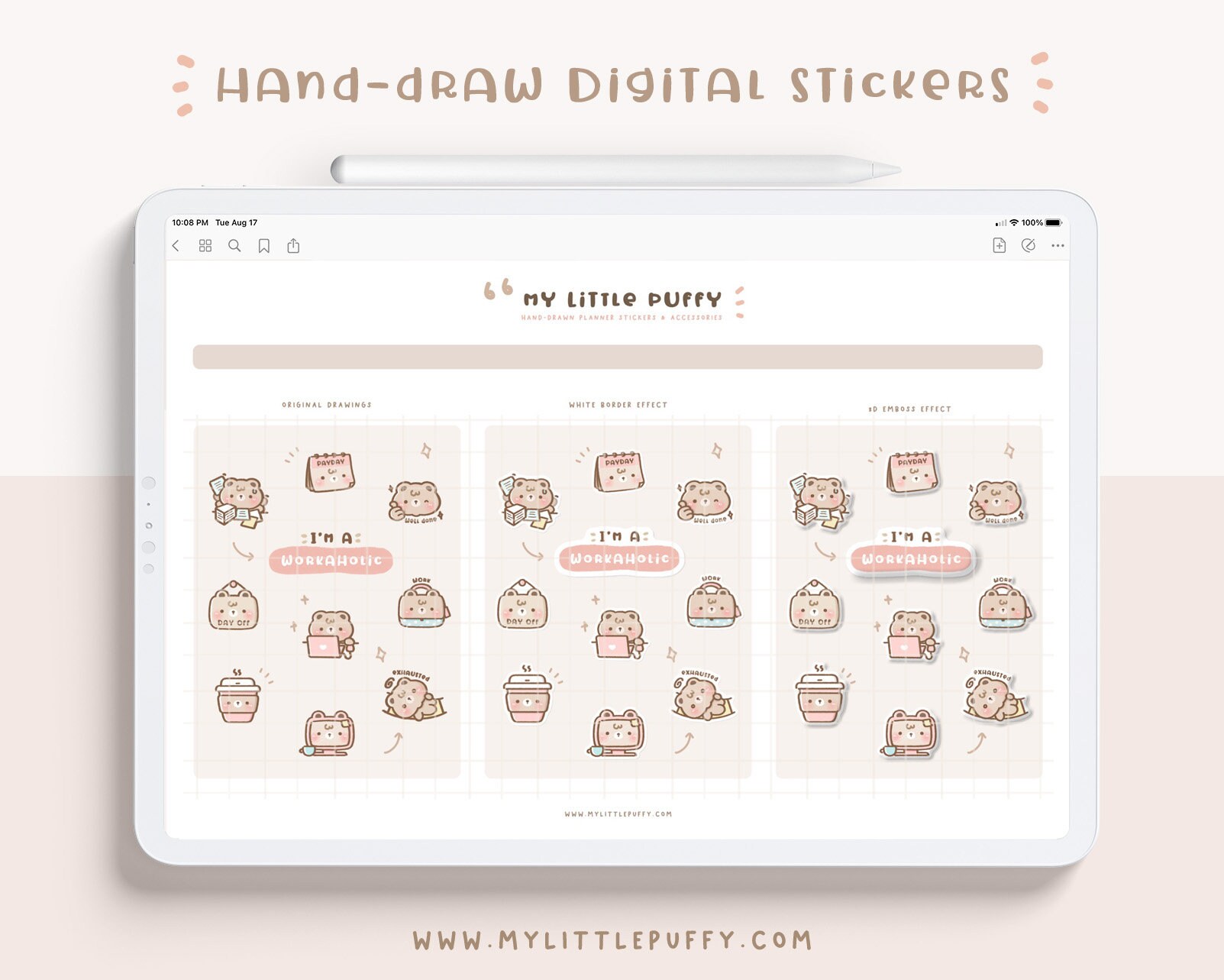 Work Planner Stickers/ Work Digital Planner Stickers/ Cute - Etsy