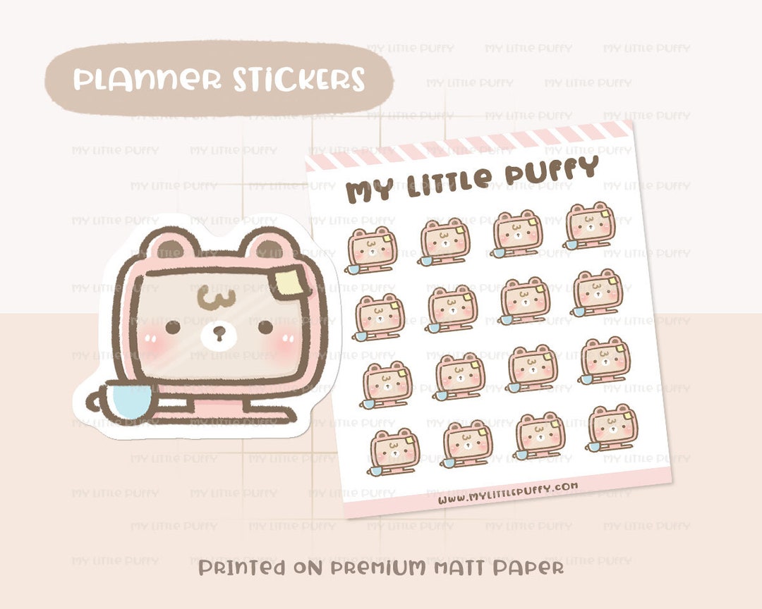 Computer Planner Stickers/ Desktop Planner Stickers/ Office Planner ...