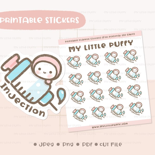 Printable Injection Stickers - Etsy