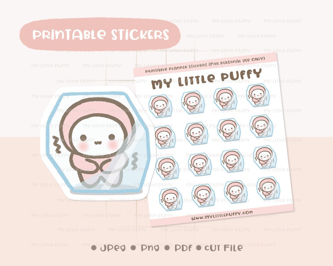 Freezing Printable Planner Sticker/ Winter Printable Planner Stickers ...