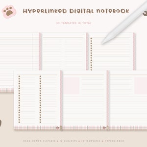 Leopard Digital Notebook Goodnotes/ Digital Notebook With Tabs/ Digital ...