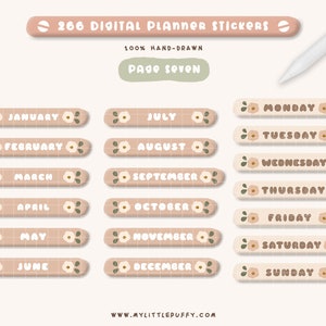 Kawaii Digital Planner Stickers for Goodnotes Planner/ Goodnotes ...