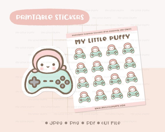 Video Game Printable Planner Sticker/ Play Video Game Planner | Etsy