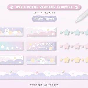 Cute Digital Planner Stickers/ Cute Goodnotes Stickers/ Cute Digital ...