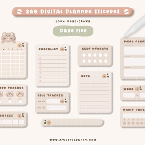 Kawaii Digital Planner Stickers for Goodnotes Planner/ Goodnotes ...