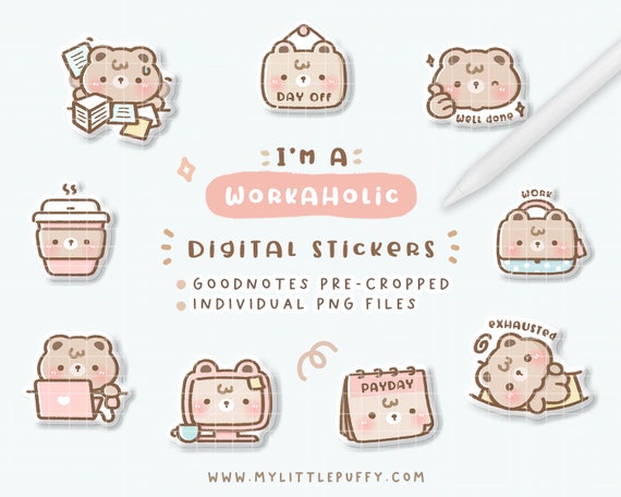 Work Planner Stickers/ Work Digital Planner Stickers/ Cute - Etsy
