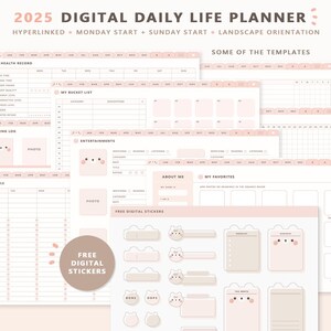 2025 Digital Planner/ Cute Digital Planner/ Apple Integration/ Google ...