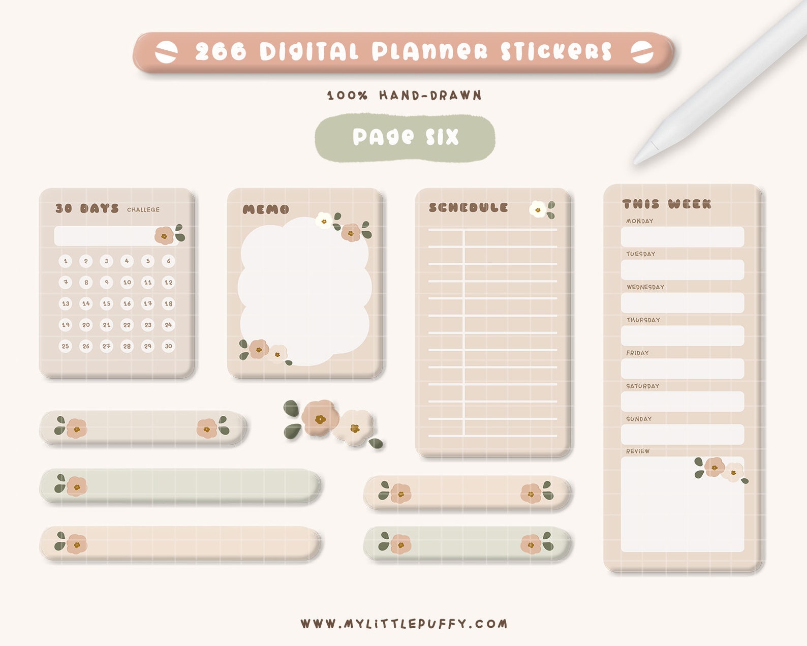 Kawaii Digital Planner Stickers for Goodnotes Planner/ - Etsy