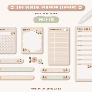 Kawaii Digital Planner Stickers for Goodnotes Planner/ Goodnotes ...