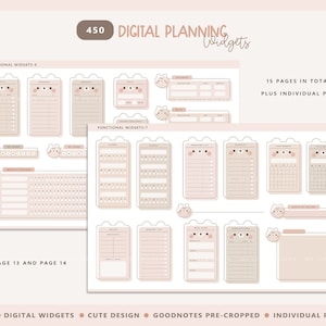 Cute Digital Planner Widgets/ Cute Digital Planner Widgets Stickers ...