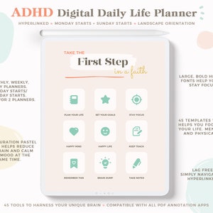 Adhd Digital Planner/ Adults Adhd Planner/ Digital Adhd - Etsy