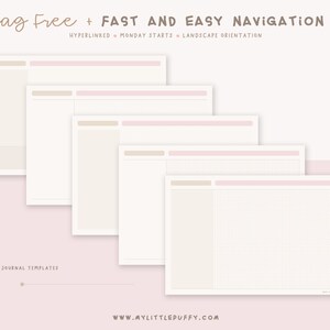 Undated Kawaii Weekly Digital Planner/ Cute Digital Planner/ Kawaii ...