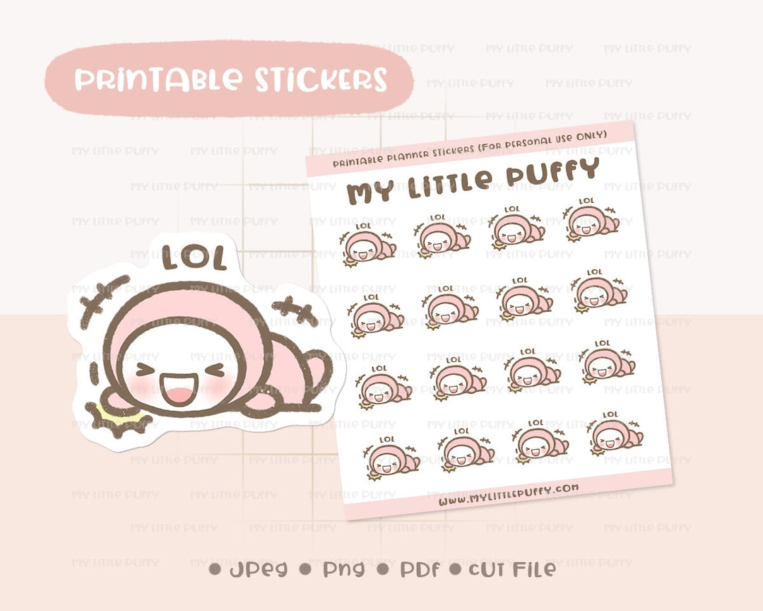 LOL Printable Planner Sticker/ Funny Planner Stickers/ Good Laugh ...