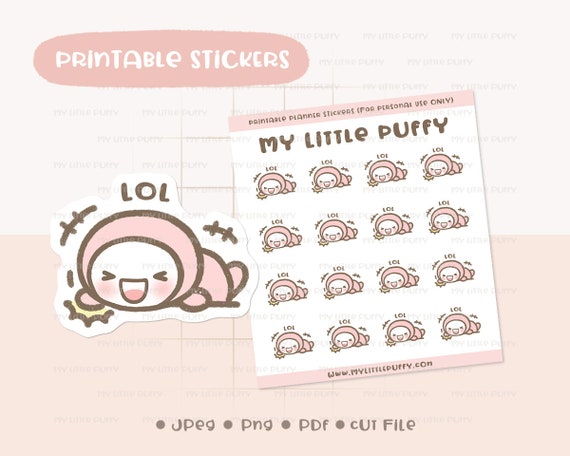 LOL Printable Planner Sticker/ Funny Planner Stickers/ Good | Etsy
