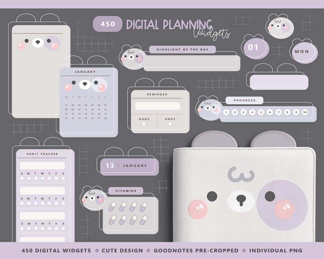 Cute Digital Stickers/ Cute Digital Widgets/ Cute Digital Planner ...