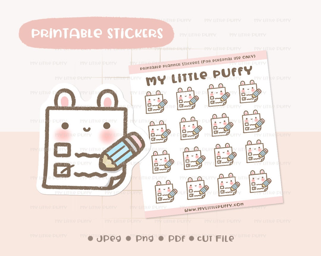 Exam Printable Planner Sticker/ Test Planner Stickers/ School Planner ...