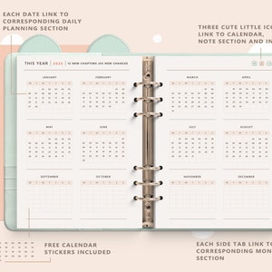 Kawaii Digital Planner/ Undated Digital Planner/ Realistic Digital ...