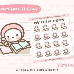 Cute Study Printable Planner Sticker/ Study Planner Sticker/ | Etsy