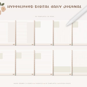 Cute Digital Journal Goodnotes/ Digital Journal With Tabs/ Kawaii ...