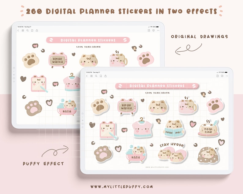 Kawaii Digital Planner Stickers for Goodnotes Planner/ - Etsy
