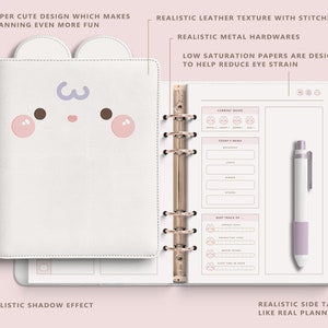 Kawaii Digital Planner/ One Month Digital Planner/ Undated Digital ...